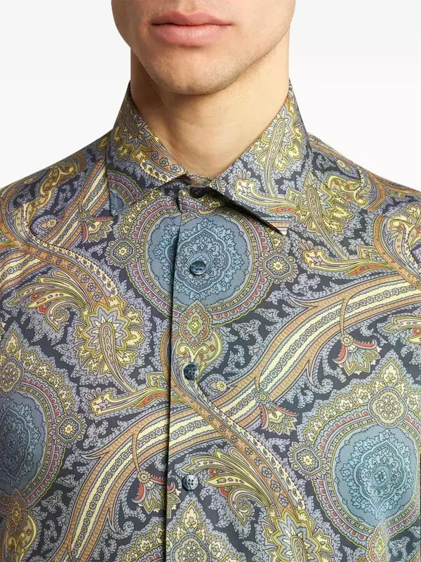 Etro Abstract-print Cotton Shirt
