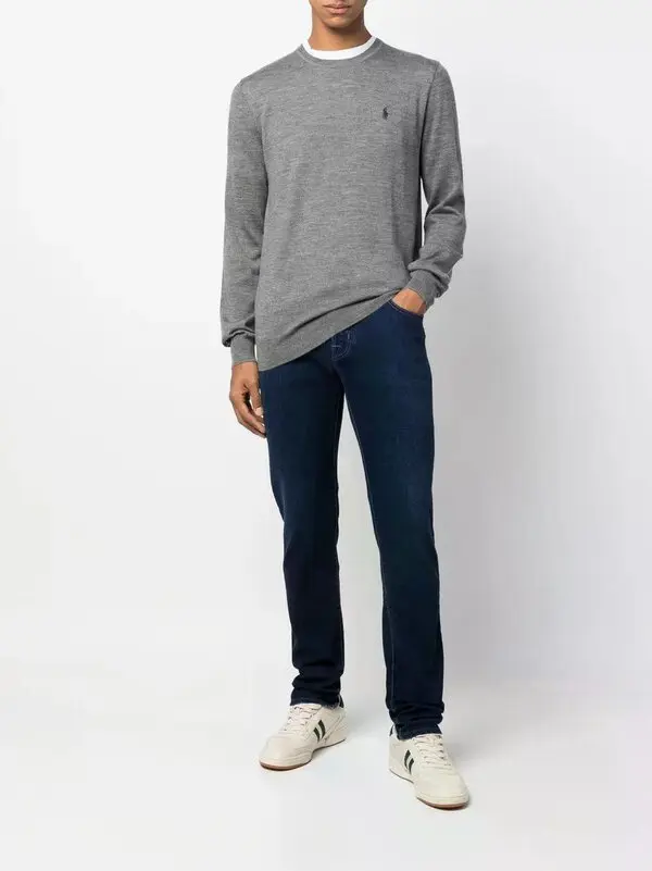 Jacob Cohen Logo Patch Mid-rise Jeans
