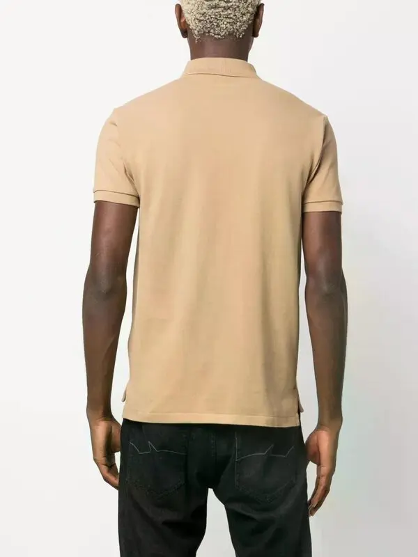 Polo Ralph Lauren Embroidered Short Sleeve Polo - Neutrals