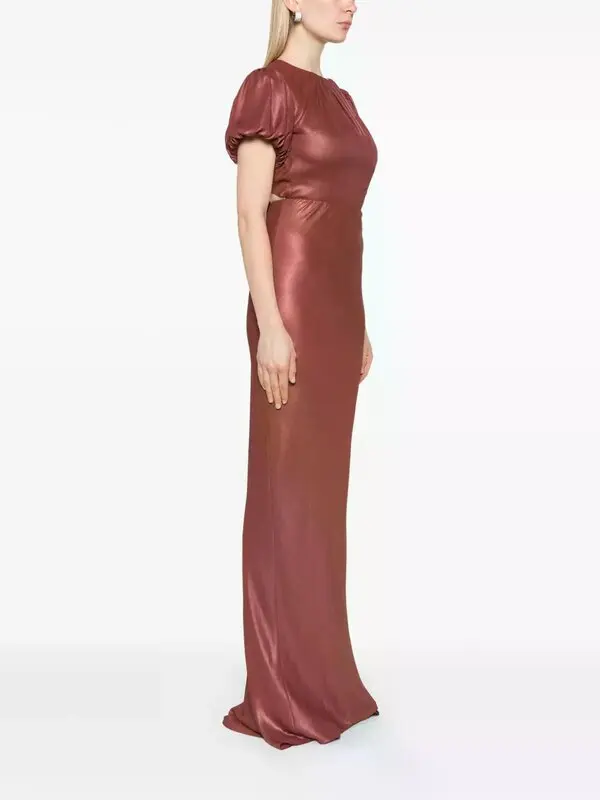 PARLOR Open-back Maxi Dress - Brown
