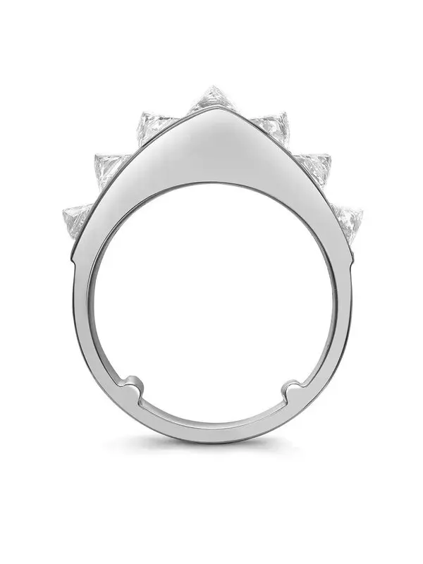 PRAGNELL 18kt White Gold Rockchic Diamond Ring - Silver