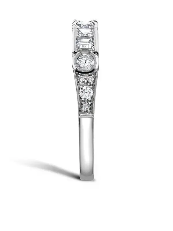 PRAGNELL Platinum Antrobus Diamond Half Eternity Ring