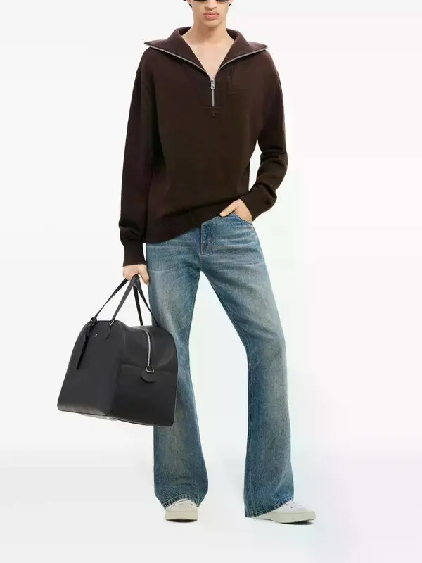 COURREGES Logo-embroidered Wool Sweater