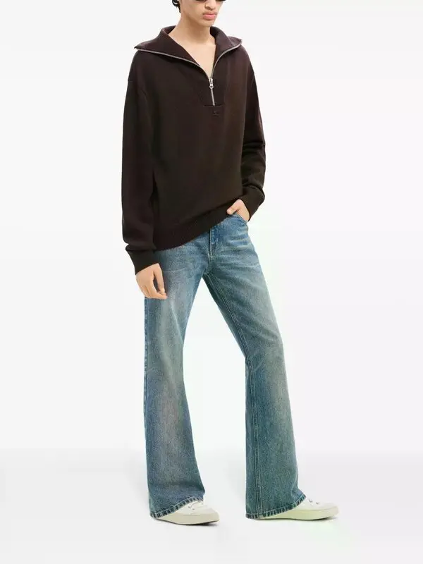 COURREGES Logo-embroidered Wool Sweater