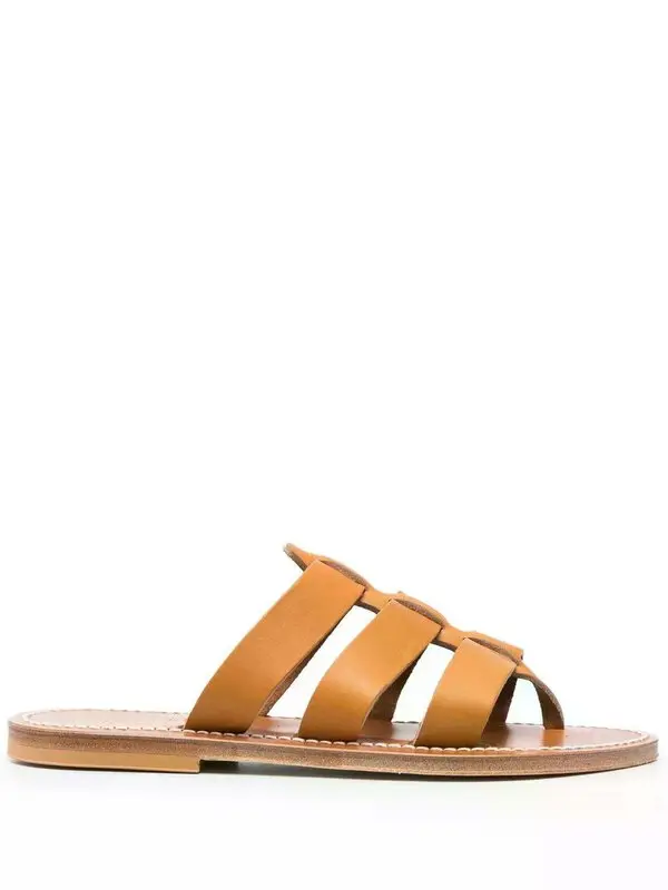 K.JACQUES Dolan Flat Sandals - Brown