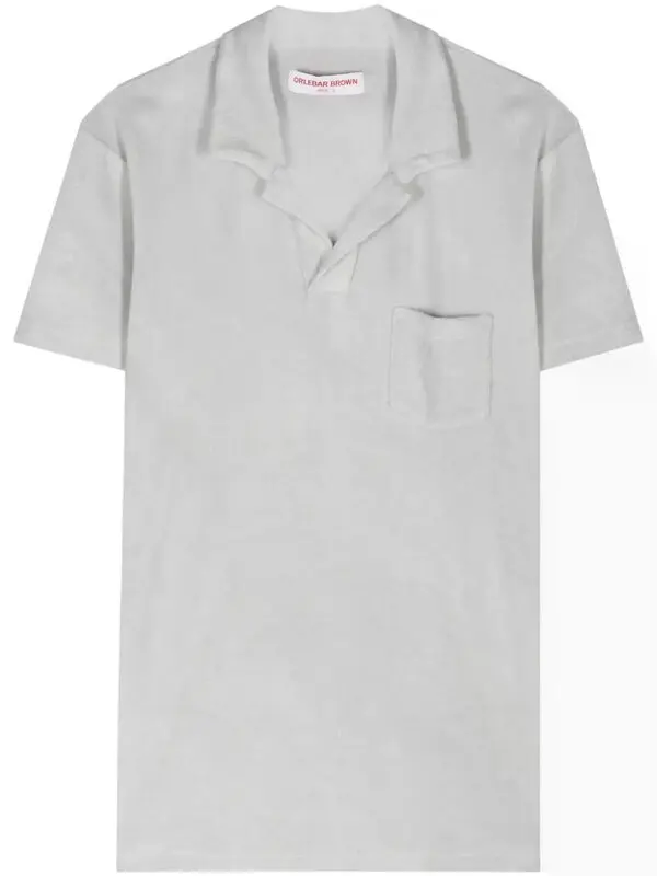 Orlebar Brown Terry Towelling Polo Shirt - Grey