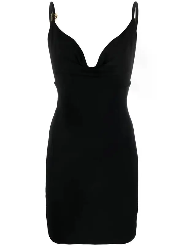 Dsquared2 Logo-embellished Cowl-neck Minidress