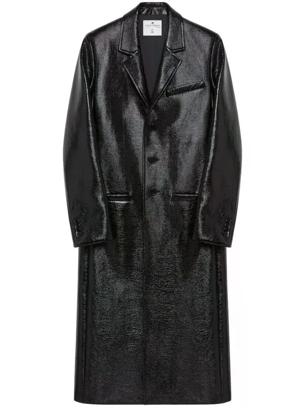COURREGES Single-breasted Zipped Tailored Coat
