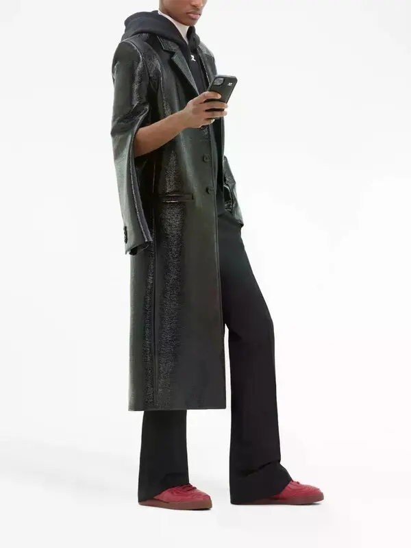 COURREGES Single-breasted Zipped Tailored Coat