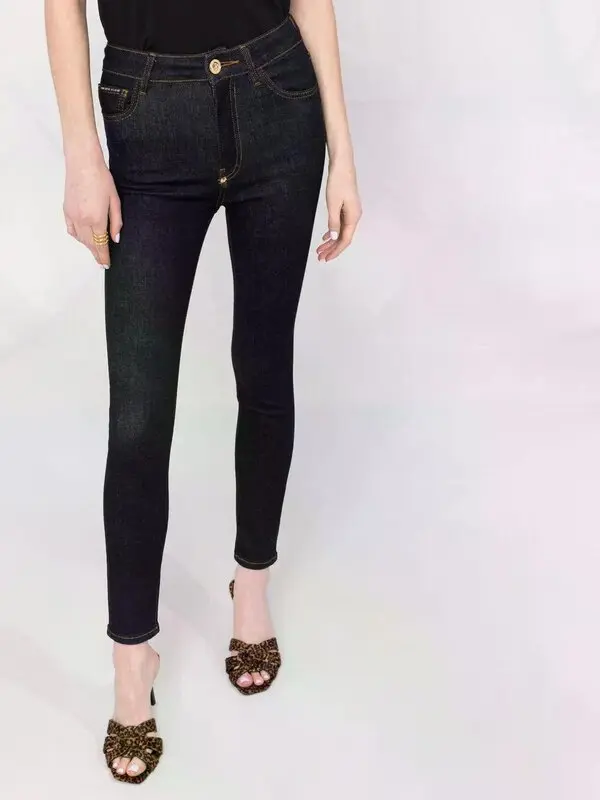 Philipp Plein Logo-appliqué Skinny Jeans