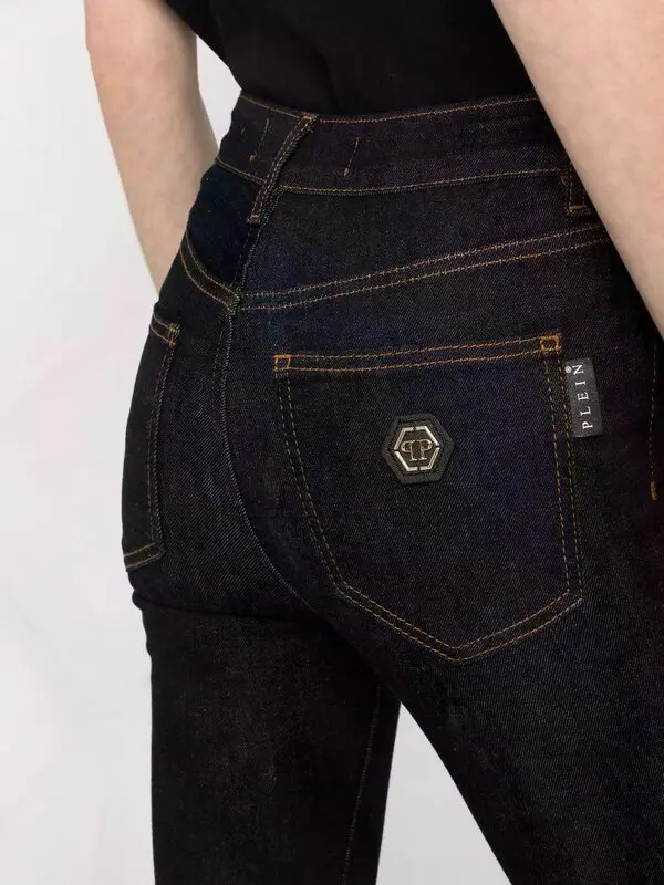 Philipp Plein Logo-appliqué Skinny Jeans