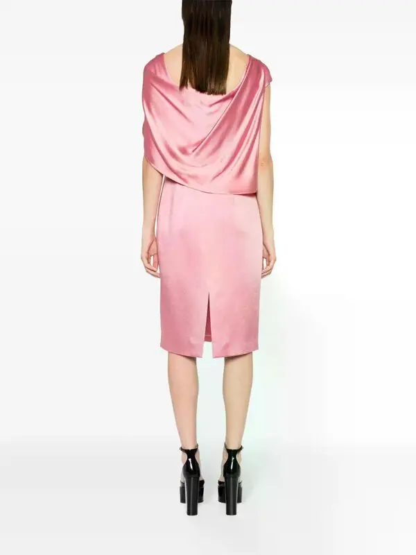 Givenchy Asymmetric Midi Dress - Pink
