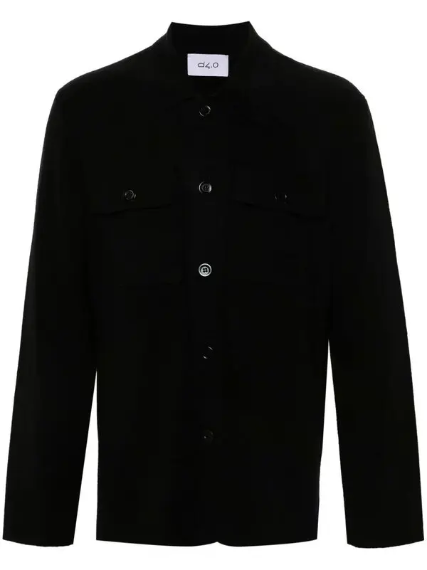D4.0 Knitted Shirt - Black