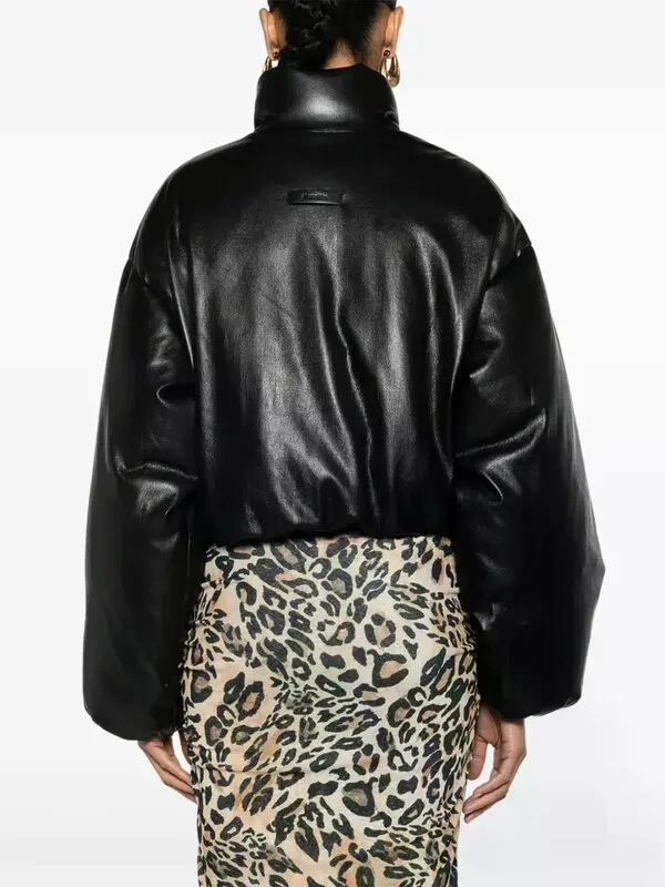 Nanushka Cropped Puffer Jacket - Black