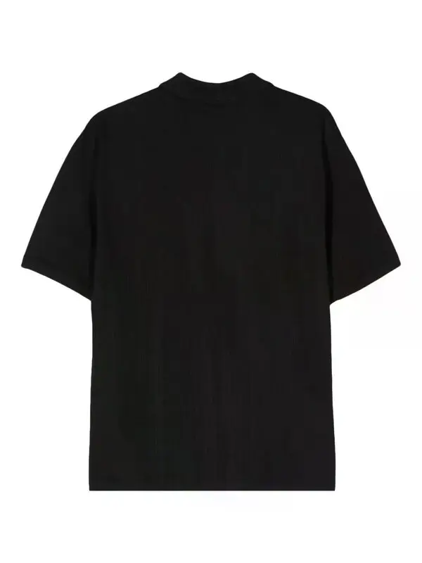 Calvin Klein Logo-patch Check-pattern Polo Shirt