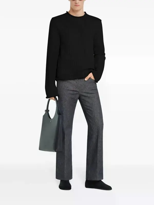 COURREGES Crew-neck Long-sleeve Sweater