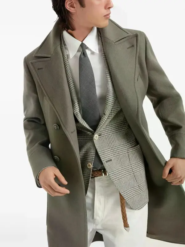 Brunello Cucinelli Double-breasted Wool Coat
