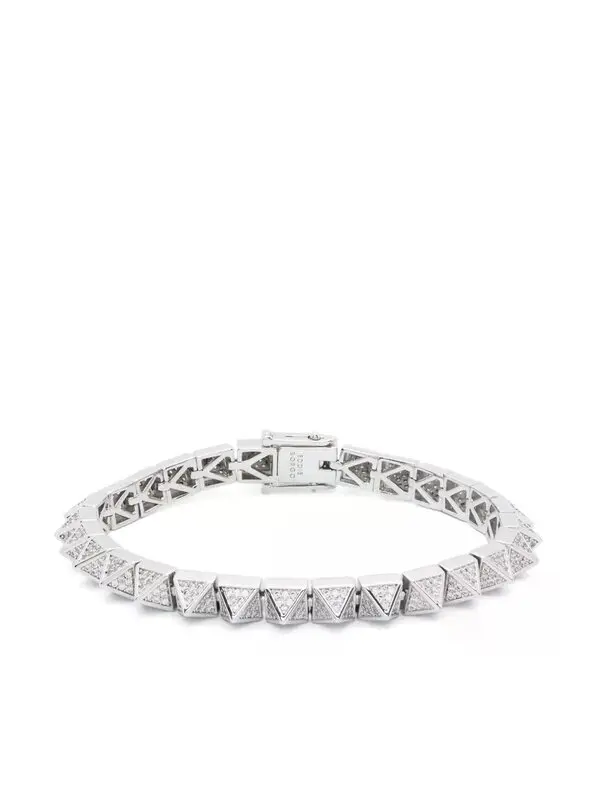 Eddie Borgo Pavé Pyramid Bracelet - Silver