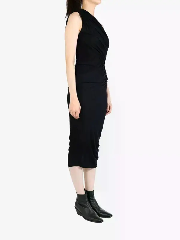 Rick Owens Draped Midi Dress