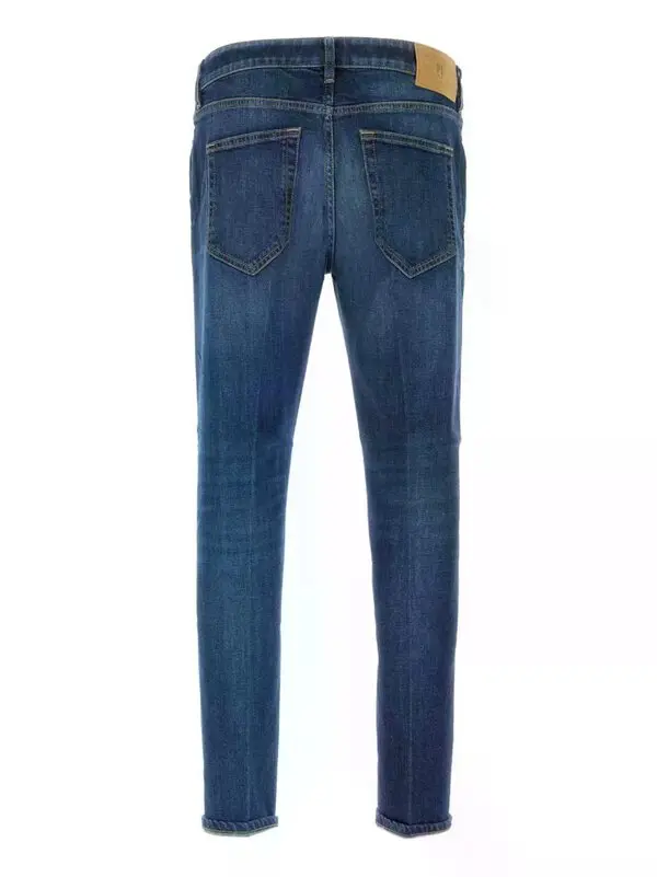PT TORINO Washed Effect Slim Cut Jeans