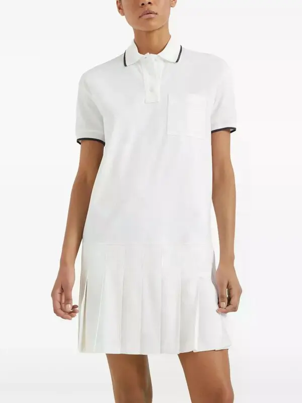 Brunello Cucinelli Stripe-tipping Cotton Minidress