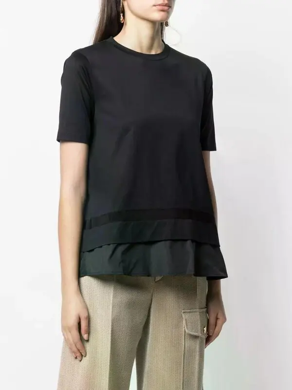 Herno Layered Short-sleeve Top