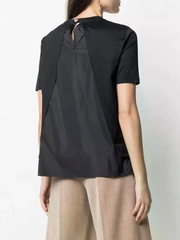 Herno Layered Short-sleeve Top
