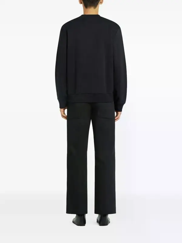 COURREGES Buttoned Jersey Sweatshirt