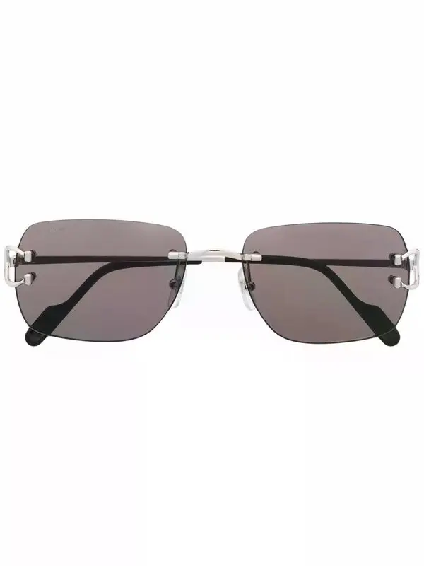 Cartier Square-frame Sunglasses - Silver