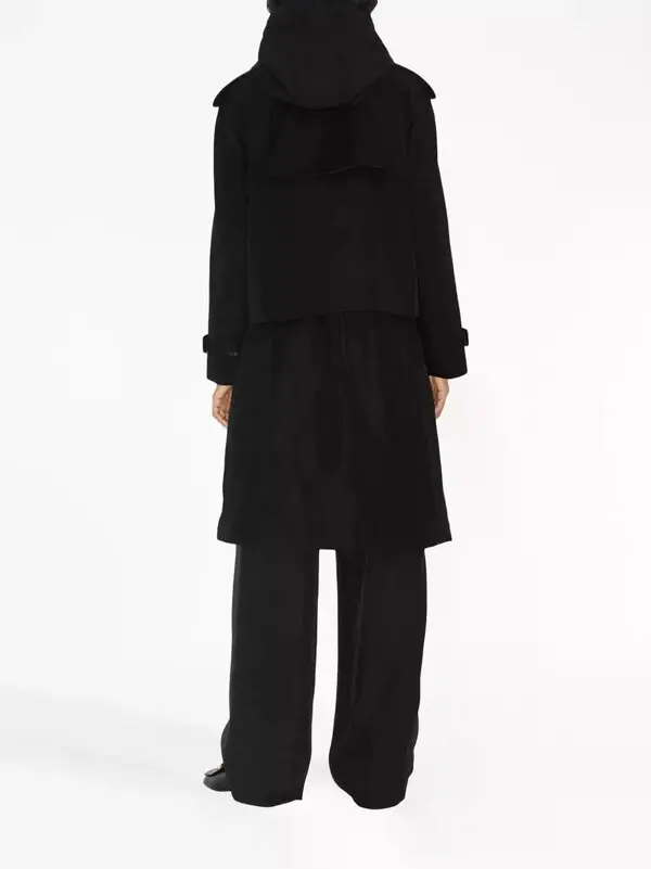 Burberry Mayfair Cropped Trench Coat - Black