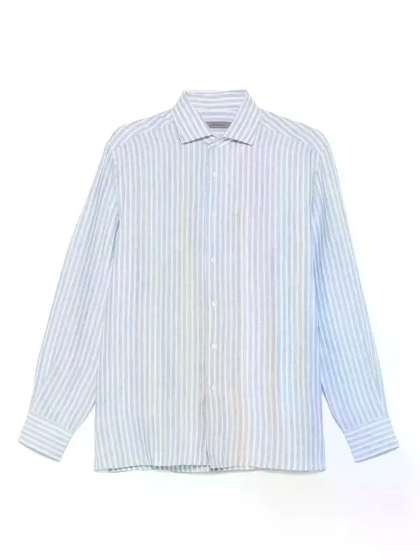 Corneliani Linen Shirt - Blue