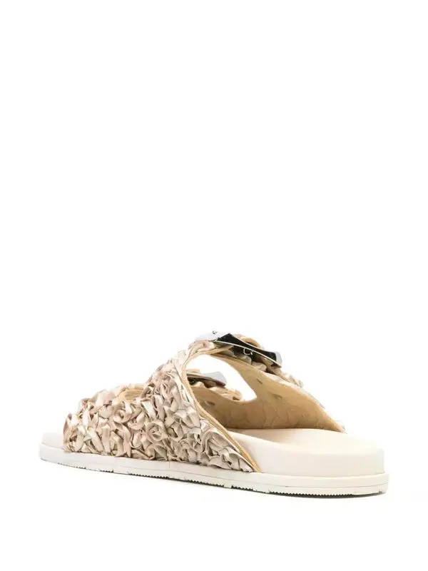 Casadei Double-buckle Flat Sandals