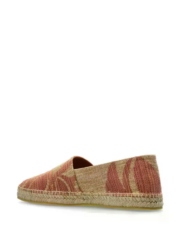 Etro Paisley-print Linen Espadrilles - Neutrals