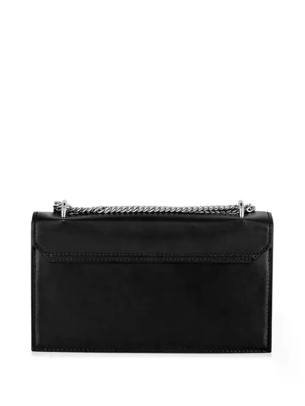 Philipp Plein Leather Shoulder Bag With Skull Appliqu