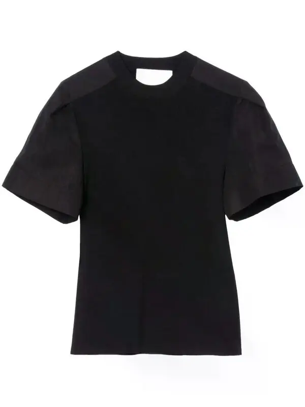 3.1 Phillip Lim Panelled Fine-ribbed T-shirt