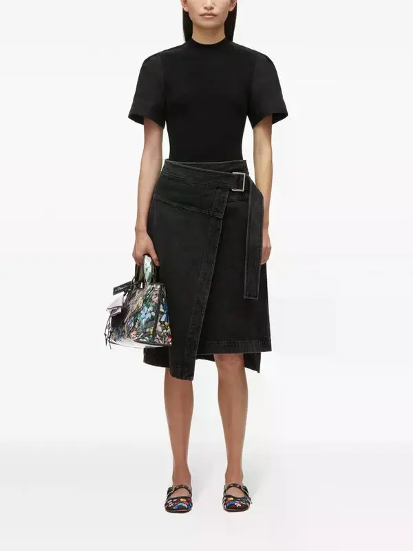 3.1 Phillip Lim Panelled Fine-ribbed T-shirt