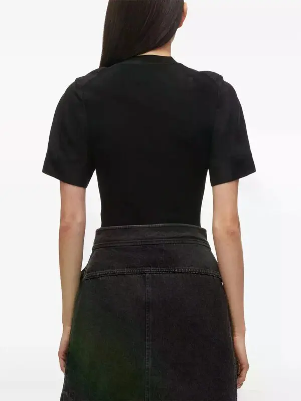 3.1 Phillip Lim Panelled Fine-ribbed T-shirt