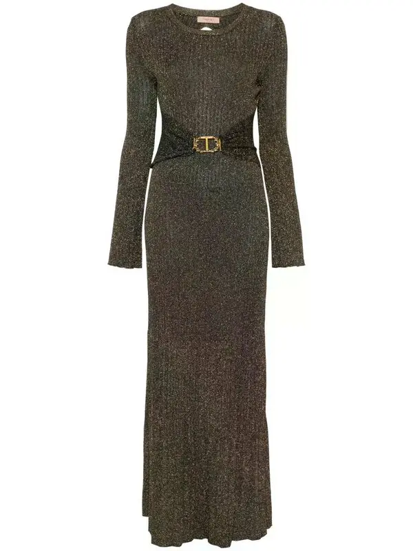 TWINSET Long Rib Knit Dress