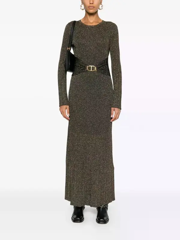 TWINSET Long Rib Knit Dress