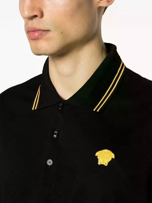 Versace Medusa Polo Shirt - Black