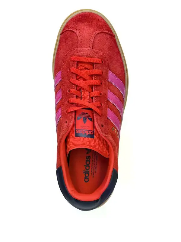 Adidas Gazelle Bold Suede Platform Sneakers - Red