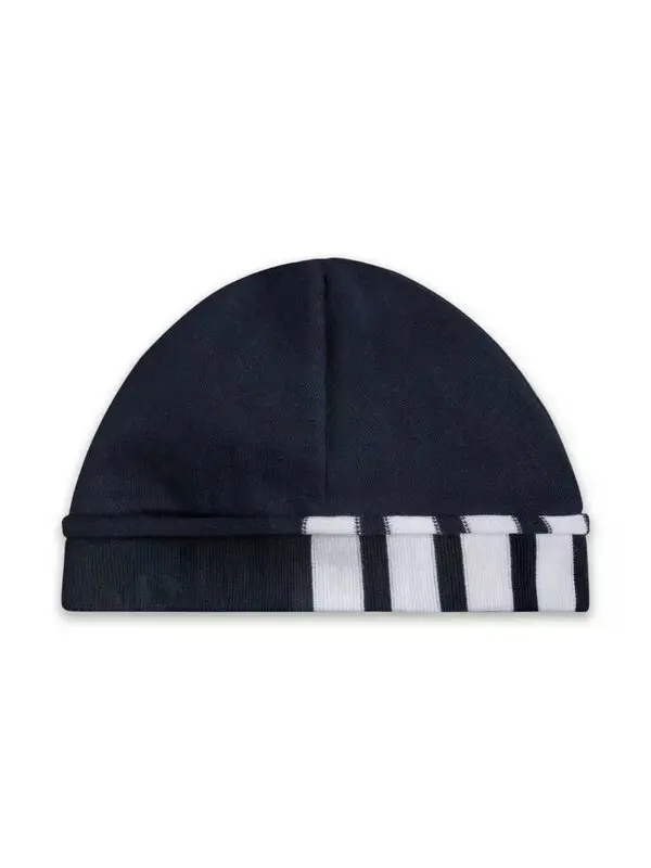 Thom Browne 4-bar Stripe Beanie - Blue