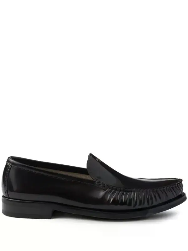 Prada Brushed Leather Loafers