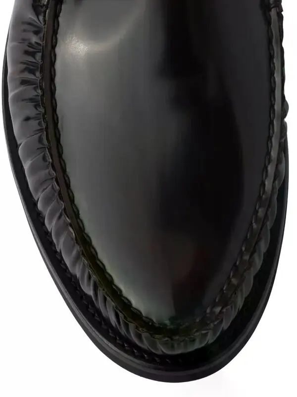 Prada Brushed Leather Loafers
