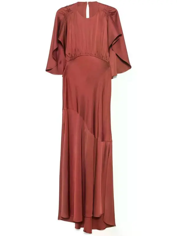 Zimmermann Cape-insert Round-neck Maxi Dress