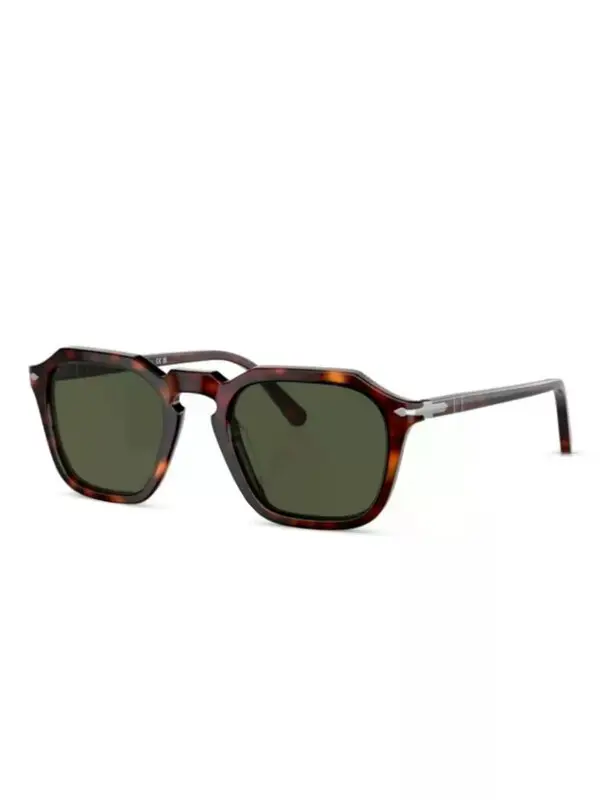 Persol Geometric Frame Sunglasses - Brown