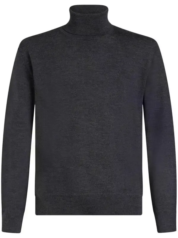 Etro Pegaso-embroidered High-neck Jumper