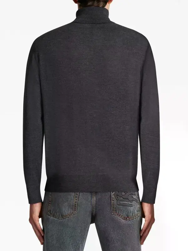 Etro Pegaso-embroidered High-neck Jumper
