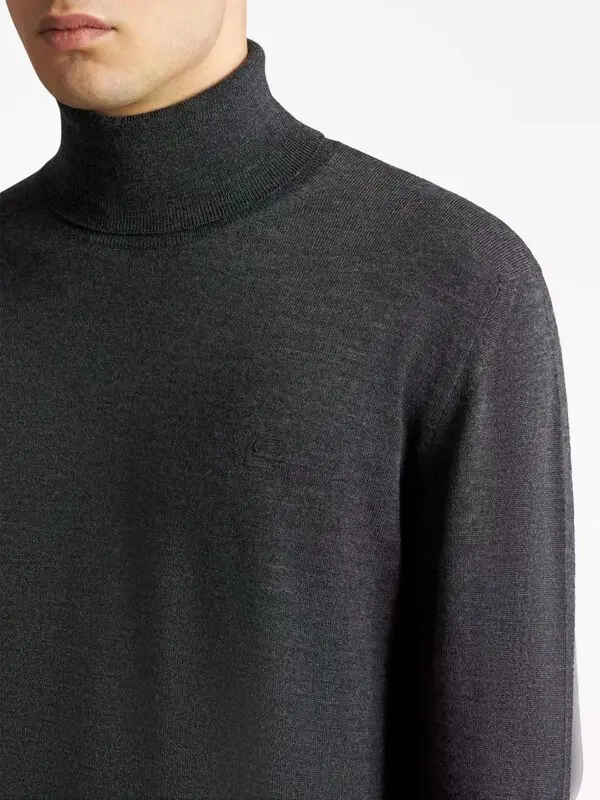 Etro Pegaso-embroidered High-neck Jumper