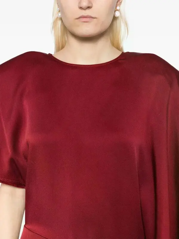 Stella McCartney Asymmetric Maxi Dress - Red
